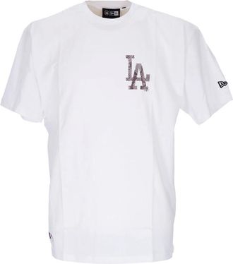 New Era Dodgers Logo Oversize Tee Wei&szlig; - - Tops - Herren - Wei&szlig; - L