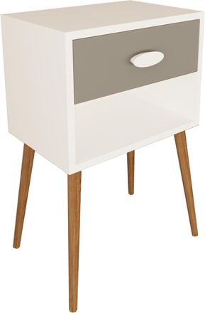 VCM Nachtschrank | Beistelltisch | Nachttisch | Maße ca. H. 70 x B. 45 x T. 30 cm - Singol XL