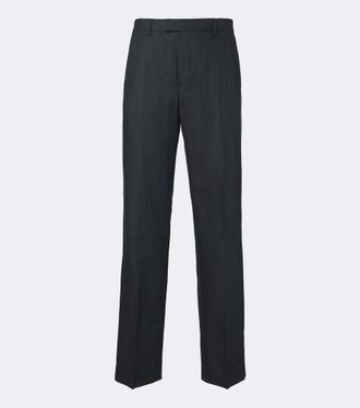 Dries Van Noten Gerade Hose aus Wolle