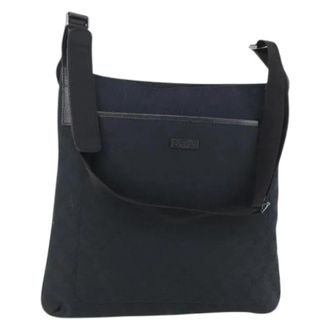Gucci Pre-owned Canvas Umh&auml;ngetasche - - Pre-owned - Damen - Schwarzk - ONE SIZE