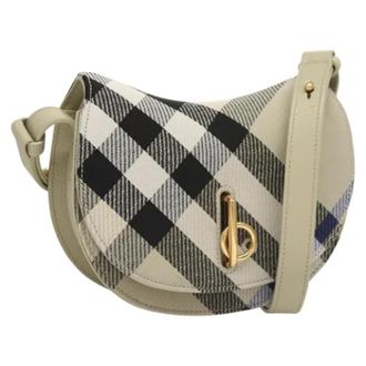 Burberry Pre-owned Canvas schultertasche - - Pre-owned - Damen - Grau - ONE SIZE