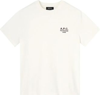 A.P.C. A.p.c., Homme, Tops, Blanc, Taille: L Standard Rue Madame T-Shirt
