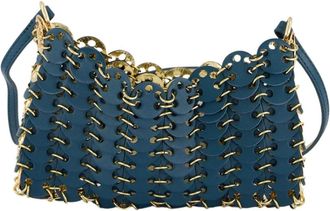 Paco Rabanne Femme, Sacs, Bleu, Taille: ONE Size 1969 Nano Sac Flip R&eacute;versible