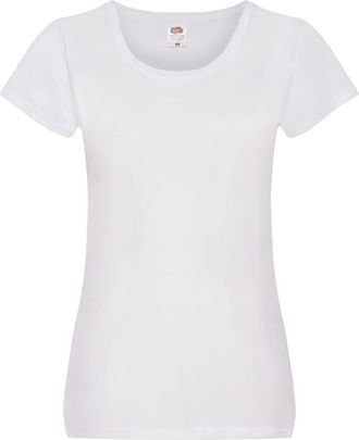 Fruit Of The Loom T-Shirt, Farbe:wei&szlig;, Gr&ouml;&szlig;e:S