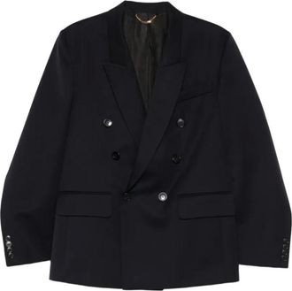 Victoria Beckham Femme, Vestes, Bleu, Taille: 38 FR Veste Tailleur Crois&eacute;e