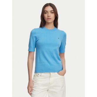 Tommy Hilfiger T-Shirt WW0WW49705 Blau Slim Fit
