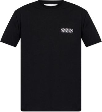 Iceberg Homme, Tops, Noir, Taille: S T-shirt avec Applique Logo