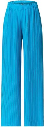 Riani Femme, Pantalons, Bleu, Taille: 40 FR Pantalon en tissu pliss&eacute; avec ceinture &eacute;lastique