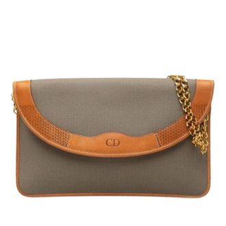 Dior Sac &agrave; bandouli&egrave;re vintage Pre-owned - Femme - Pre-owned - Gris - Taille: ONE Size