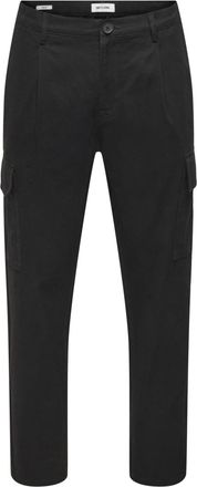 Only & Sons Herren Onsbologna New Reg Twill Cargo Otl, Black, Bundweite: 97 cm, beinl&auml;nge: 81 cm (38 W / 32 L)