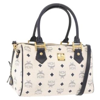 MCM Sac Boston Pre-owned - Femme - Pre-owned - Blanc - Taille: ONE Size