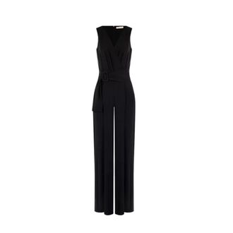 Rinascimento Einteiler mit G&uuml;rtel - - Jumpsuits & Playsuits - Damen - Schwarzk - XL