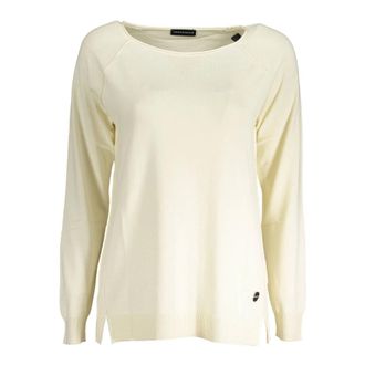 North Sails Umweltfreundlicher Viskose Pullover mit Logo - - Knitwear - Damen - Wei&szlig; - S