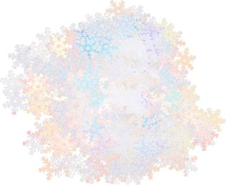 Soimiss 360 St&uuml;ck Schneeflocken Konfetti aus Papier Weihnachtsdeko f&uuml;r Zimmer Tisch Fenster Handgefertigt Vielseitig Einsetzbar f&uuml;r Party und Foto Requisite