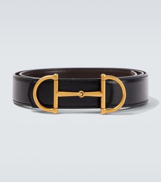 Gucci Wendbarer G&uuml;rtel Horsebit aus Leder