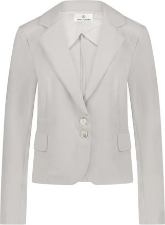 Jane Lushka Structured Jersey Blazer - - Jackets - Damen - Beige - 2XL