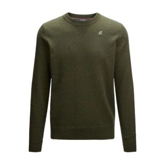 K-Way Schwerer Strickpullover - - Knitwear - Herren - Gr&uuml;n - 2XL