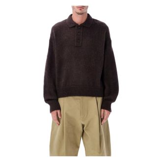 STUDIO NICHOLSON Homme, Pulls, Brun, Taille: M Dune Polo