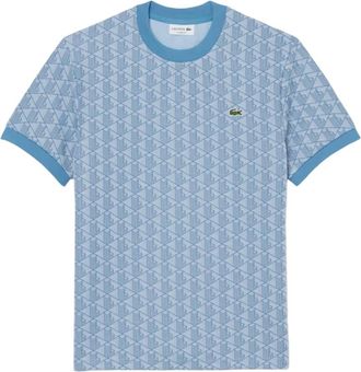 Lacoste Homme, Tops, Bleu, Taille: S Jacquard Monogram Tee