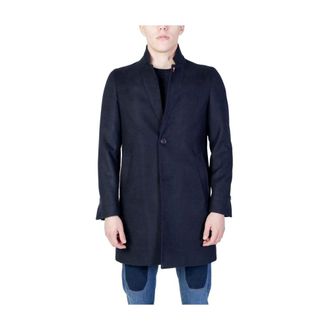 Mulish Homme, Manteaux, Bleu, Taille: 3XL Manteau en polyester au design classique