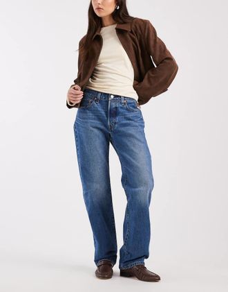 Levi's 501 jean en denim bleu moyen ann&eacute;es 90