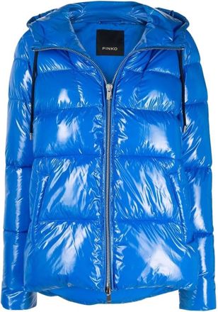 Pinko Pinko, Femme, Vestes, Bleu, Taille: 38 FR Winter Vestes