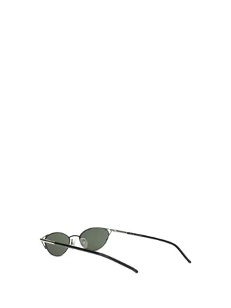 Alexander McQueen Womens Sunglasses Slim Cat-Eye Black-Smoke Metal Black/smoke