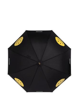 Moschino parapluie &agrave; logo imprim&eacute; - Noir