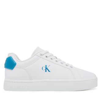Calvin Klein Jeans Sneakers Calvin Klein Jeans Classic Cupsole Ru Patch Lth Wn YW0YW01845 Wei&szlig;