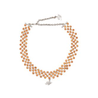 Blumarine Crystal-embellished B-logo Necklace