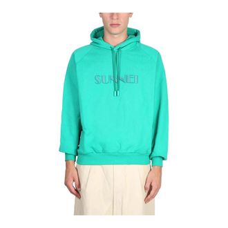 Sunnei Sunnei, Herren, Sweatshirts & Hoodies, Gr&uuml;n, SGr&ouml;&szlig;e