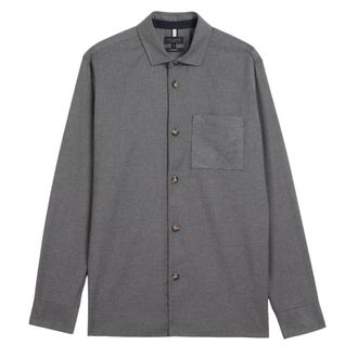 Ted Baker Gaius Oversize-hemd Aus Wollmischung, Hellgrau
