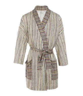 Majestic Filatures Veste Kimono Lin Multicolore