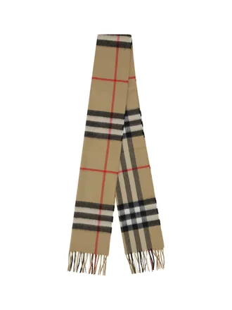 Burberry Womens Cashmere Scarf Archive Beige Scarfs