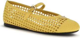 Prada Crochet Ballet Flat - Yellow