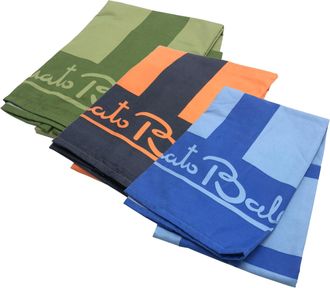 Renato Balestra Mikrofaser Strandtuch, 3er Pack Mehrfarbig (Fango-Sand X 2 + Royal X 1)