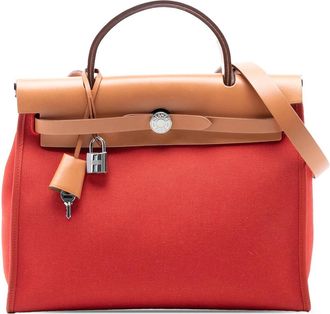 Herm&egrave;s Hobo Bags - Toile Herbag Zip 31 - Gr. unisize - in Orange - f&uuml;r Damen