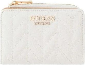 Guess Stacey Slg Zip Arnd Card Case - - Accessories - Damen - Wei&szlig; - ONE SIZE