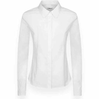 Dondup Elegantes Popeline-Hemd - - Blouses & Shirts - Damen - Wei&szlig; - L