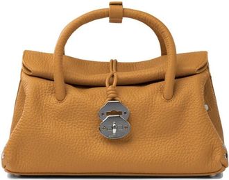 Zanellato Crossbody Bags - Compact Brown Grained Leather Dotta Handbag - Gr. unisize - in Braun - f&uuml;r Damen