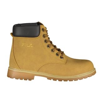 Fila Gelber Damenstiefel Schn&uuml;rung Bestickt - - Shoes - Damen - Gelb - 39 EU