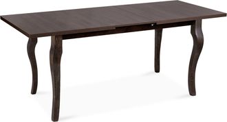 Konsimo Ausziehbarer Esstisch für das Wohnzimmer Cabio 150-190 x 80 cm, Beine aus Massivholz, Esszimmertisch Küchentisch (walnuss)