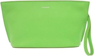 Ferragamo Sac pochette Pre-owned - Femme - Pre-owned - Vert - Taille: ONE Size