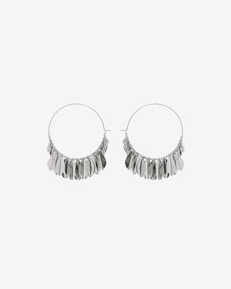 Isabel Marant Boucles DOreilles Metal Shiny Leaf - Femme - Argent - - Isabel Marant