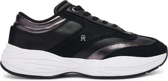 Tommy Hilfiger Sneakers Tommy Hilfiger Th Modern Sporty Runner Leather FW0FW09590 Schwarz