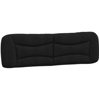 vidaXL Kopfteil-Kissen Hvar Schwarz 180 cm Stoff Vidaxl