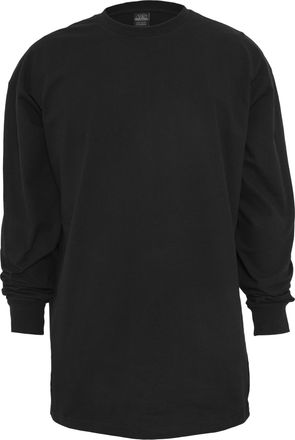 Urban Classics Herren Tall Tee L/S - Lang&auml;rmeliges Oversize T-Shirt aus Baumwolle, lockerer Schnitt mit verl&auml;ngertem Fit im urbanen Streetwear Look,Schwarz,XXL Gro&szlig;e