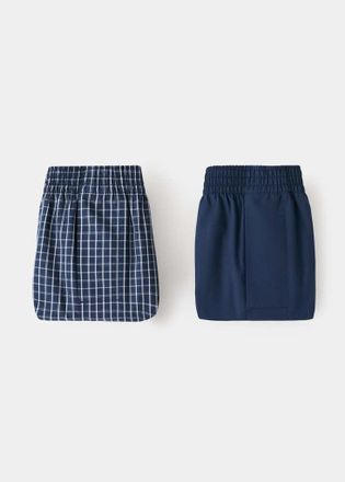 Mango Lot 2 slips combin&eacute;s bleu nuit - Homme - XL - MANGO MAN