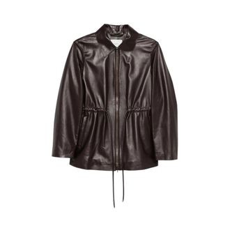 Joseph Tullia Soft Nappa Lederjacke - - Jackets - Damen - Braun - 2XS