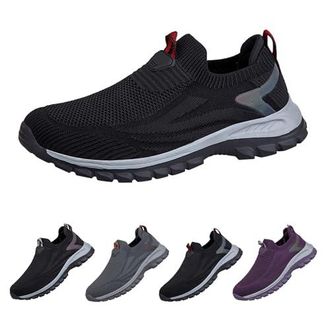 Generic Baskets d&eacute;contract&eacute;es et confortables &agrave; enfiler pour femme - L&eacute;g&egrave;res et respirantes - En maille - Antid&eacute;rapantes - Pour la marche, la gym, le fitness 